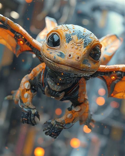 Ai Generated Illustration Of A Close Up Of A Cute Alien Stock Illustration Illustration Of