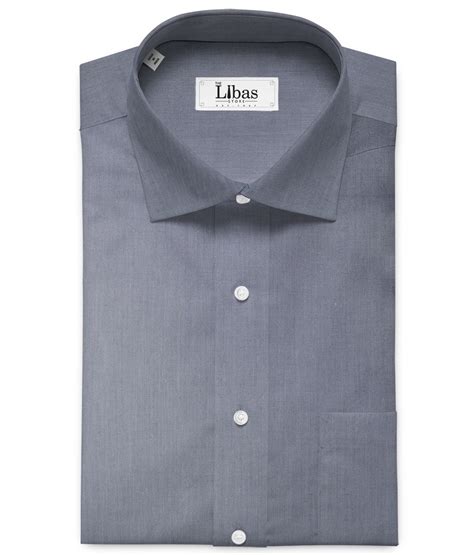 Arvind Tresca Mens Giza Cotton Solids Unstitched Shirting Fabric Grey The Libas Store