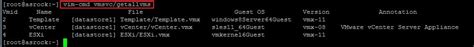 TUTOS EU Lister Les VM D Un ESXi En Ssh
