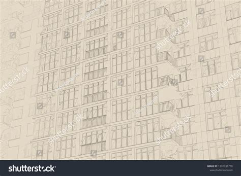 Illustration Sketch Building Style Constructivism Industrial 스톡 일러스트 1392931778 Shutterstock