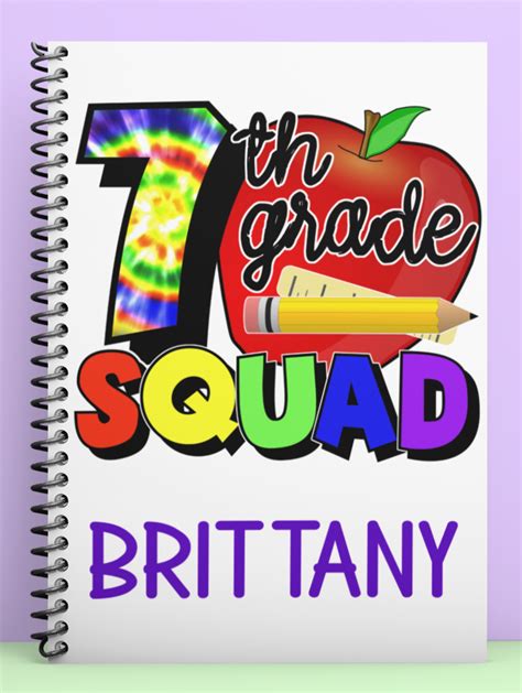 Notebook 7th Grade Squad Plain And Fancy Things