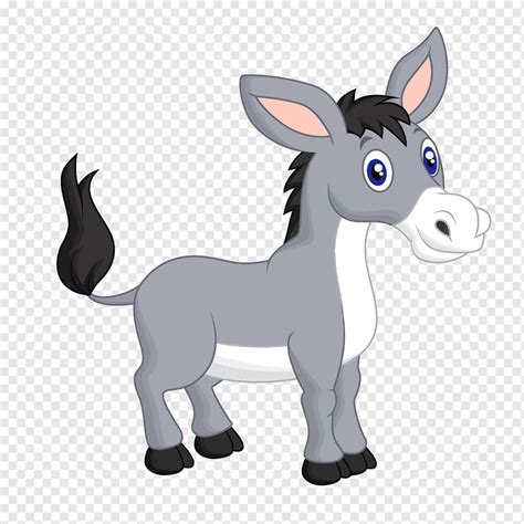 당나귀 캐릭터 일러스트 만화 진한 녹색 만화 당나귀 말 만화 캐릭터 포유 동물 png PNGWing