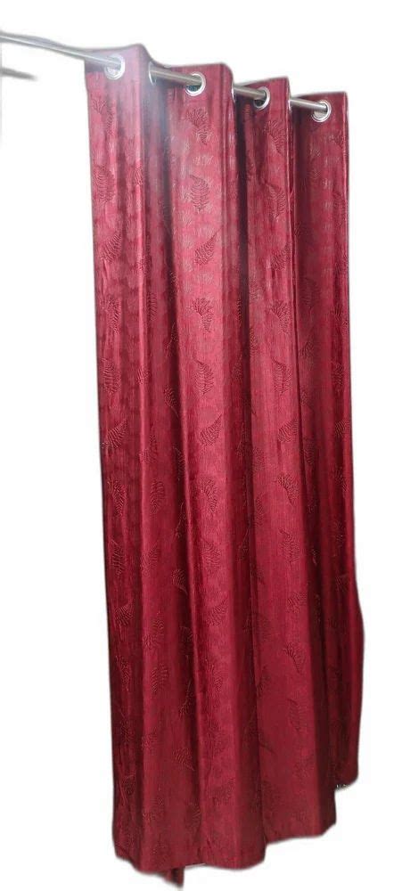 Polyester Embossed Red Window Curtain Size 9 X 4 Feet L X W At Rs 250 Piece In Surat