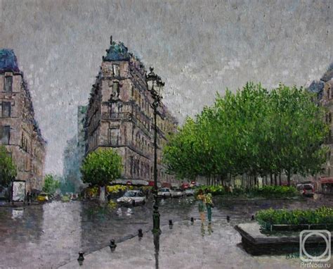 ДОЖДЬ В ПАРИЖЕ \ KONTURIEV VAYCHESLAV | World of Art