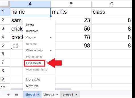 How To Hide Sheets In Google Sheets SpreadCheaters