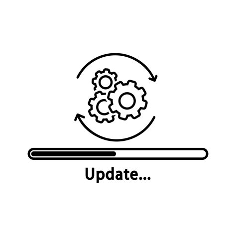 Loading Process Update System Icon Concept Of Upgrade Application Progress Icon For Graphic