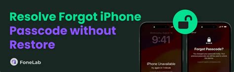 Resolve Forgot Iphone Passcode Without Restore Smoothly