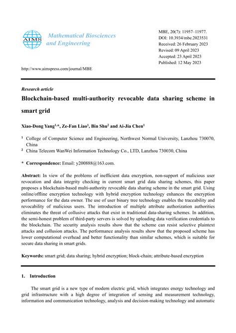pdf blockchain based multi authority revocable data sharing scheme in