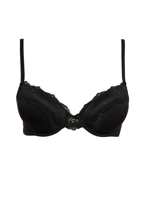 Siyah Kadın Dantel Detaylı Dolgulu Push Up Bra Fall in Love 3211974