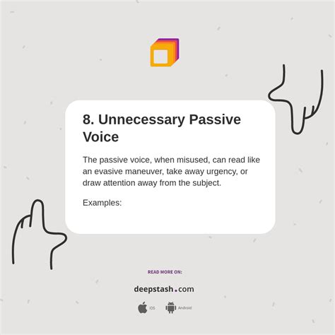 8 Unnecessary Passive Voice Deepstash