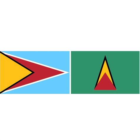 Hey Guys Which Is Better The Flag Of Guyana In The Style Of St Lucia