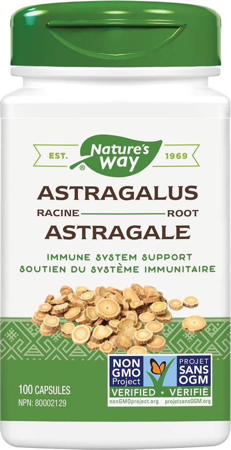 Natures Way Astragalus Root Capsules 470 Mg 100 Count