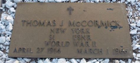 Thomas James Mccormick 1914 1966 Find A Grave Memorial