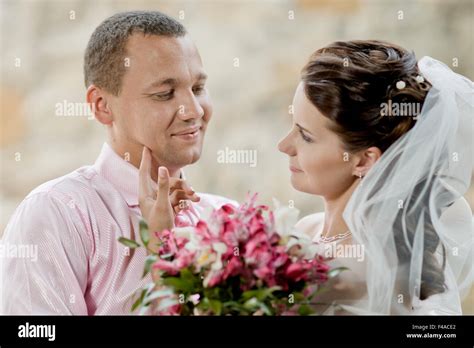Newly Married Couple Stock Photo Alamy
