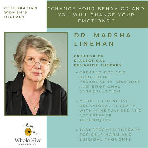 Whole In Honor Of Womens History Month Were Celebrating Dr Marsha Linehan Psychology
