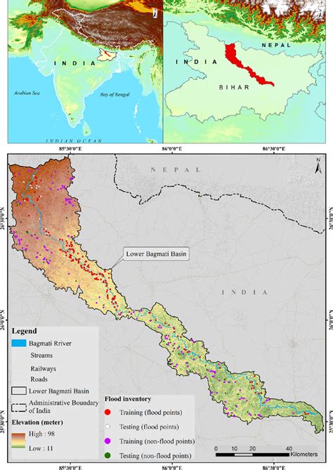 Location Of The Study Area And Flood Inventory Download Scientific