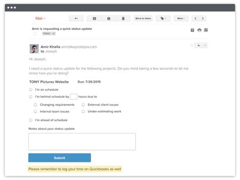 Project Status Report Email Template Weekly Progress Intended For Project Status Report