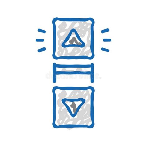 Click Scroll Icon Doodle Illustration Stock Illustration Illustration