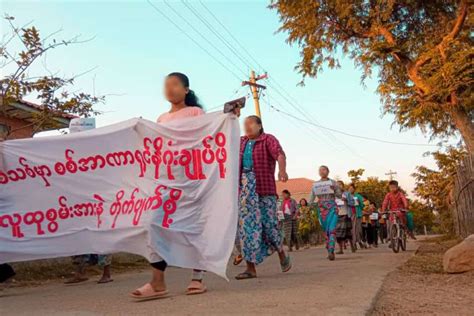 ဆားလင်းကြီးမြို့နယ်တွင် စစ်အာဏာရှင်နိဂုံးချုပ်ဖို့ လူထုစွမ်းအားနဲ့