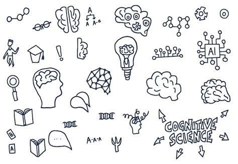 Premium Vector Cognitive Science Concept Set Of Vector Elements