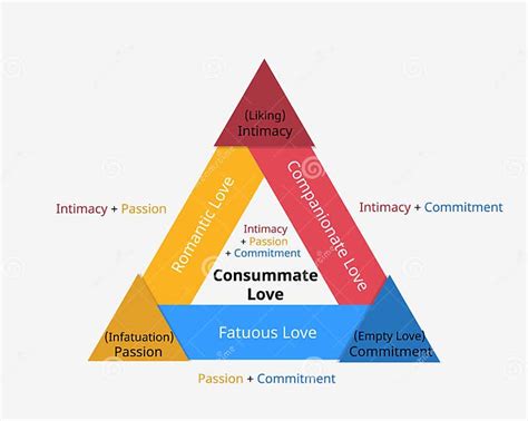 Triangular Theory Of Love Developed By Robert Sternberg To Show The