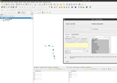 Identifying The Two Points Ending A Line In Qgis Geographic Information Systems Stack Exchange