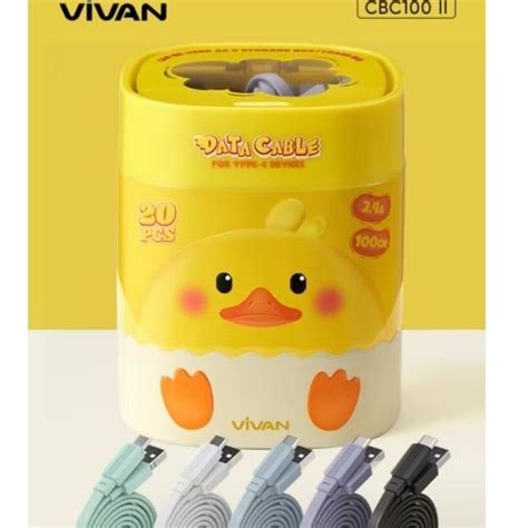 Jual Toples Isi Pcs Vivan Data Cable Cbc S Tipe C A Cbc Cm Warna Kabel Usb Data
