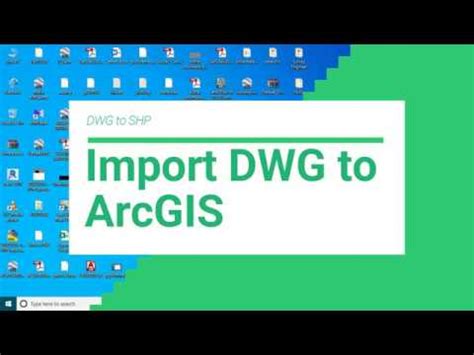 How To Convert CAD Files Into GIS Format Shapefiles In ArcGIS YouTube