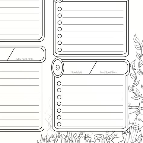 Dnd 5e Spell Sheet Interactive Pdf And Printable Versions Etsy
