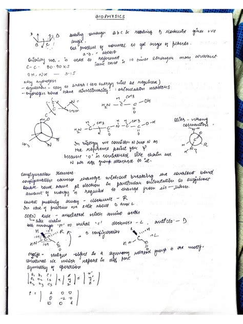 Goddess Sejal Biophysics Notes Pdf