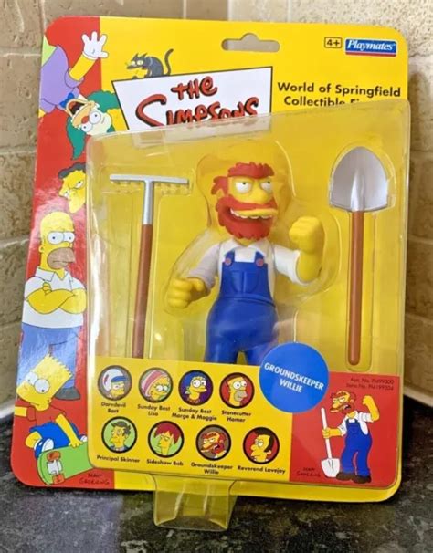 Figura De Groundskeeper Willie Wos World Of Springfield 2002 De Los