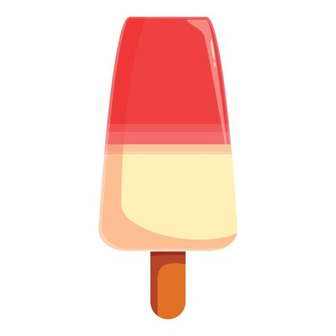 Rojo Y Amarillo Paleta De Hielo Refrescante En Un Caliente Verano Día