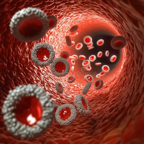 Microscopic View Of Cholesterol Crystals Forming In Bloodstream With