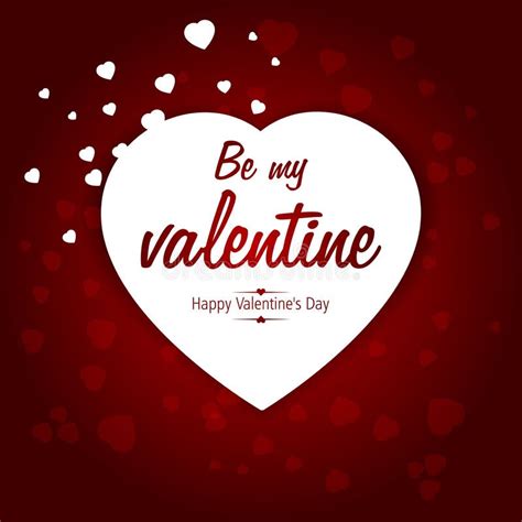Valentines Day Card With Heart Vector Illustration Stock Vector