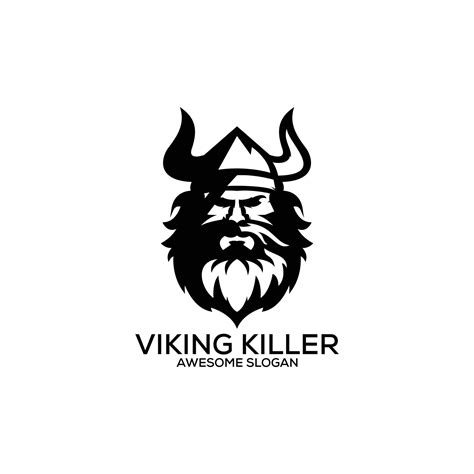 Viking Logo Design Mascot Silhouette 24304631 Vector Art At Vecteezy