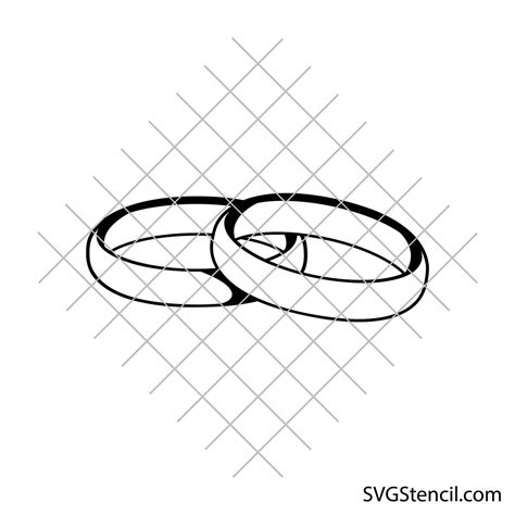 Wedding Rings Svg Engagement Ring Svg Bridal Shower Svg Svgstencil