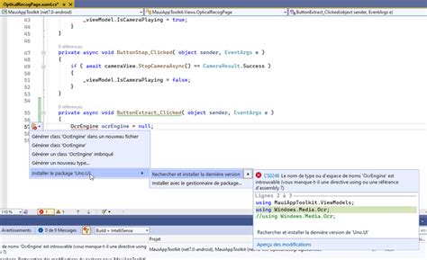 C Net Universal Windows Plateform Ocr Vers Maui