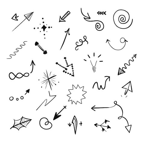 Premium Vector HandDrawn Arrow Collection For Creative Design Projects