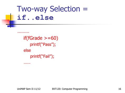 Ppt Week 3 Selection Structures Powerpoint Presentation Free Download Id3514042