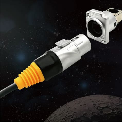 Fconnr Ethercon Waterproof Chassis Connector Buy Rj45 Ethercon Ethercon Chassis Connector
