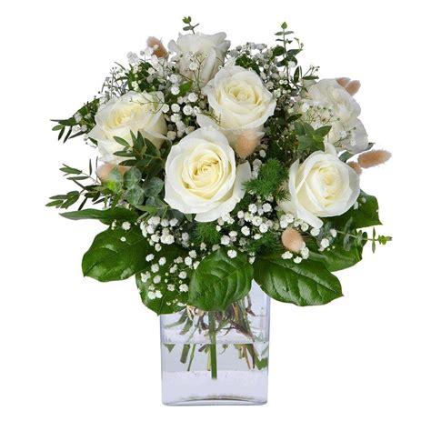 Ramo De Rosas Brancas Homeflora