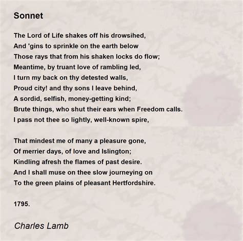 What Is A Sonnet Poem
