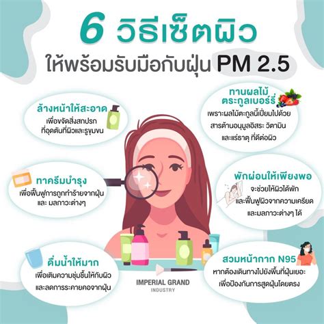 6 วิธีเซ็ตผิว ให้พร้อมรับมือกับฝุ่น Pm 2 5 บริษัท อิมพีเรียล แกรนด์ อินดัสตรี จํากัด