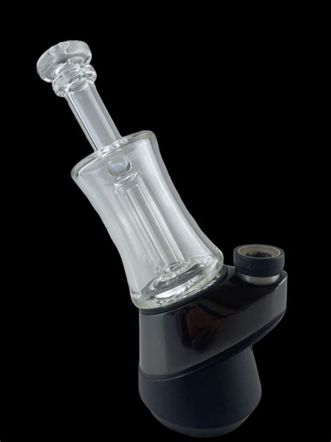 Iridescent Glass Clear Encased Opal Puffco Peak Attachment All In