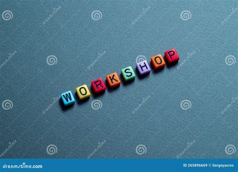 Workshop Word Concept On Cubes Stock Illustration Illustration Of