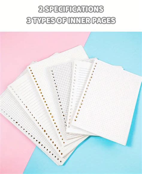 A5 루스 리프 북 크리 에이 티브 편지지 분리형 루스 리프 노트 북 사용자 정의 인쇄 로고 두꺼운 B5 메 Temu Republic Of Korea