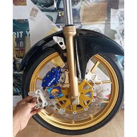 Braket Dudukankaliper Cnc Shok Depan Ninja Disk 300 Lazada Indonesia