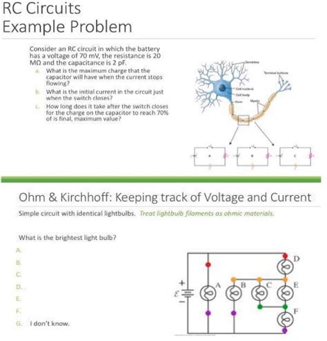 Solved Rc Circuits Example Problem Consider An Rc Circuit In