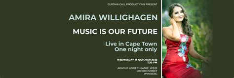 Book Tickets For Amira Willighagen Music Is Our Future