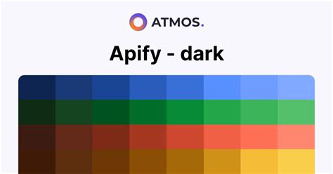 Apify Dark Palette Template Atmos